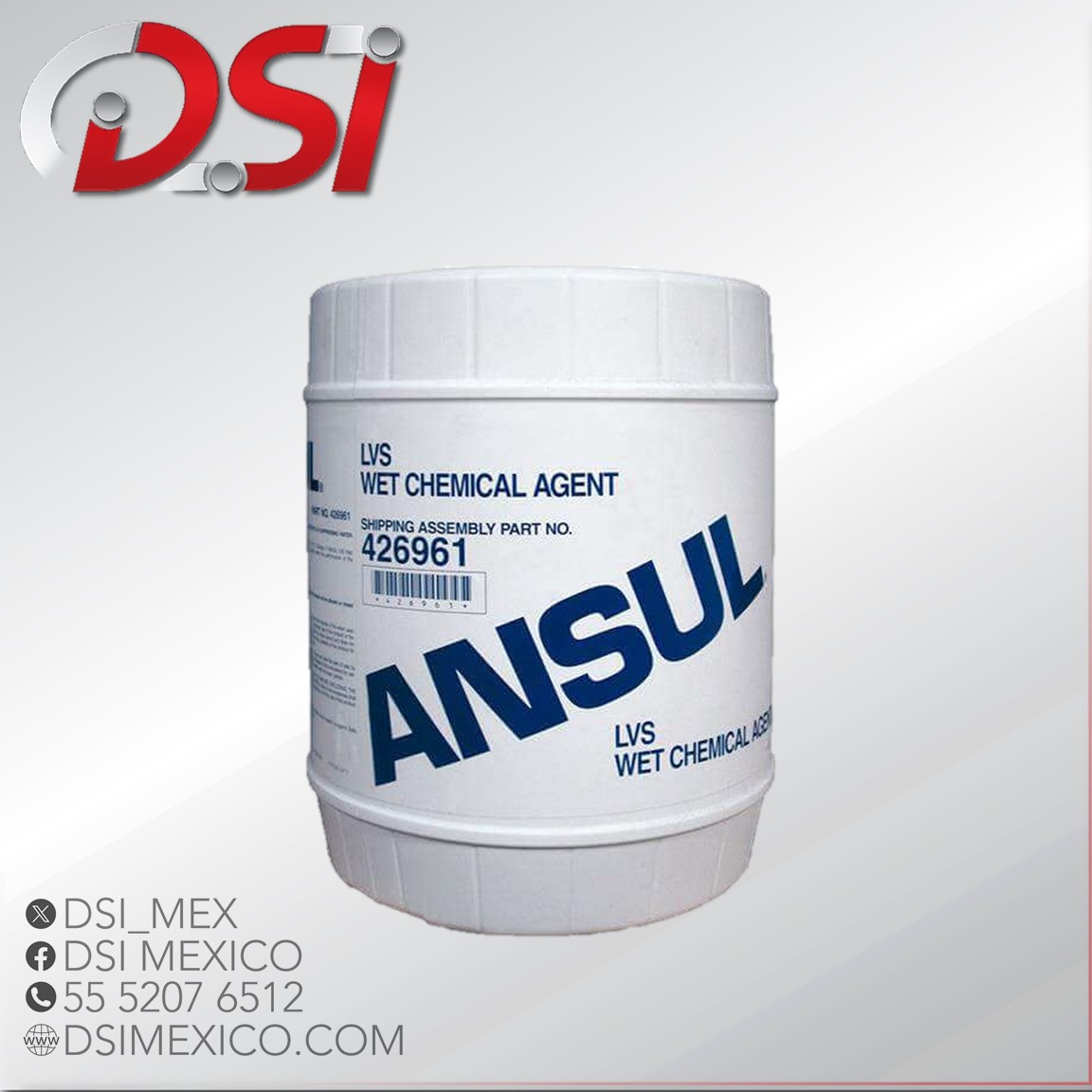 Ansul LVS líquido WET Chemical sistema cocina ANSUL - DSI México